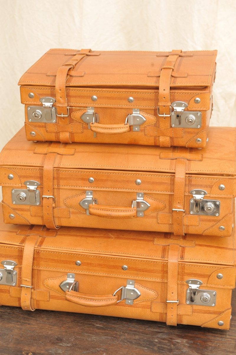 Kofferset Leder antik - Antik im Hof - alte Koffer, antike Koffer ...